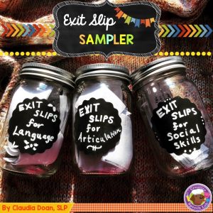 Using Exit Slips in Speech Therapy - Creative Speech Lab