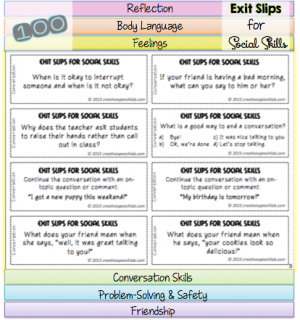 Using Exit Slips in Speech Therapy - Creative Speech Lab