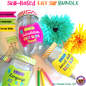 Using Exit Slips in Speech Therapy - Creative Speech Lab