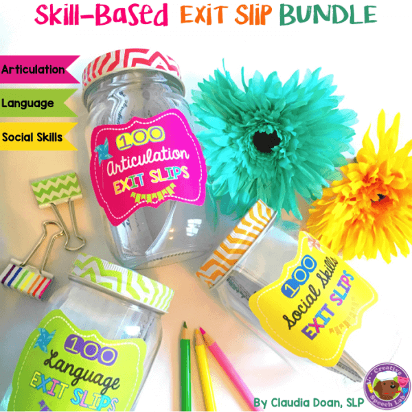 Using Exit Slips in Speech Therapy - Creative Speech Lab