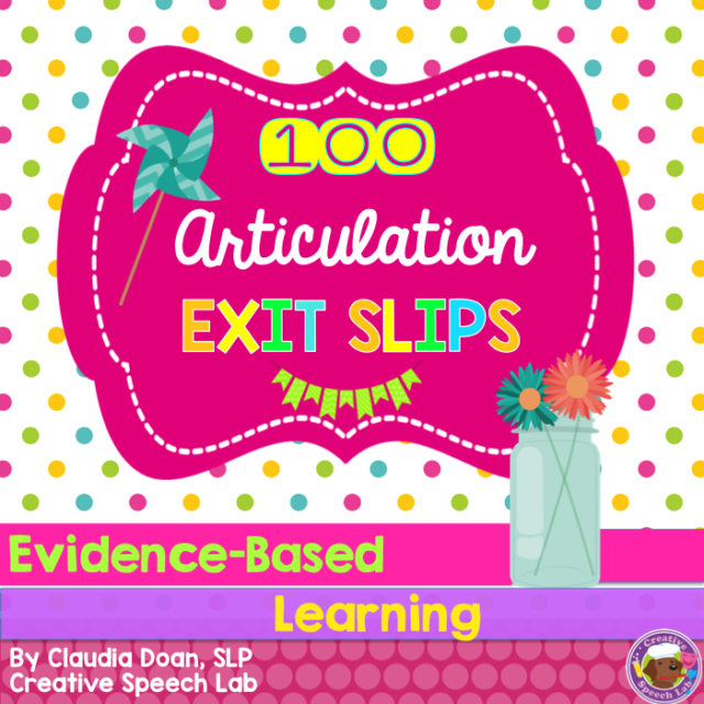 Using Exit Slips in Speech Therapy - Creative Speech Lab
