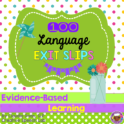 Using Exit Slips in Speech Therapy - Creative Speech Lab