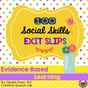 Using Exit Slips in Speech Therapy - Creative Speech Lab