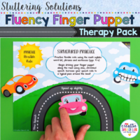 Updated Stuttering Solutions: Fluency Flipbook & Finger Puppet Therapy ...
