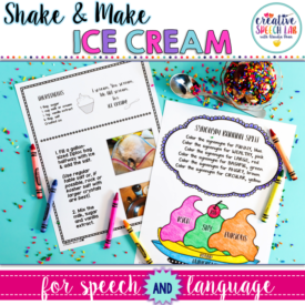 Updated Shake & Make Ice Cream for Speech and Language - Creative ...