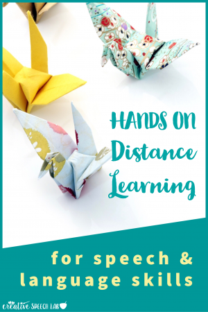 5 Hands On Distance Learning Activities for Speech & Language Skills ...